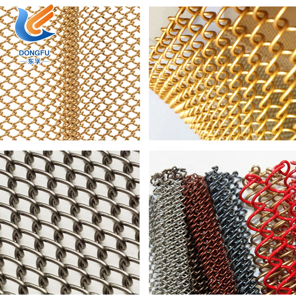 Stainless Chain Shower Curtain - Durable Metal Mesh Design