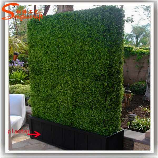 Customized Size Plastic Hedge - Durable Artificial Boxwood