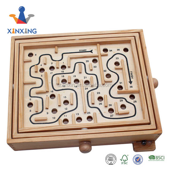 Wooden Toys Labyrinth Maze Game for Kids - Educational Fun