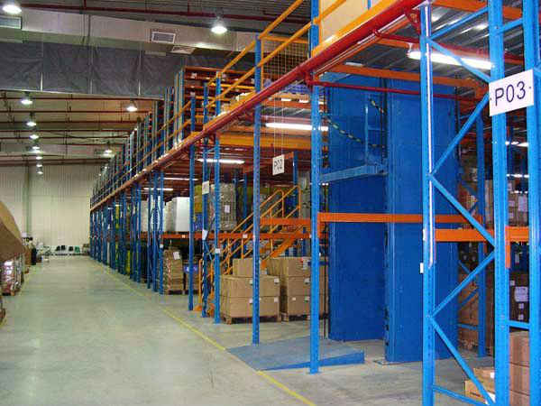 Customized Steel Mezzanine Warehouse Storage Platform Racking System ...