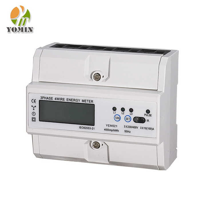 DIN Rail Three Phase Power Modbus Energy Meter by YOMIN