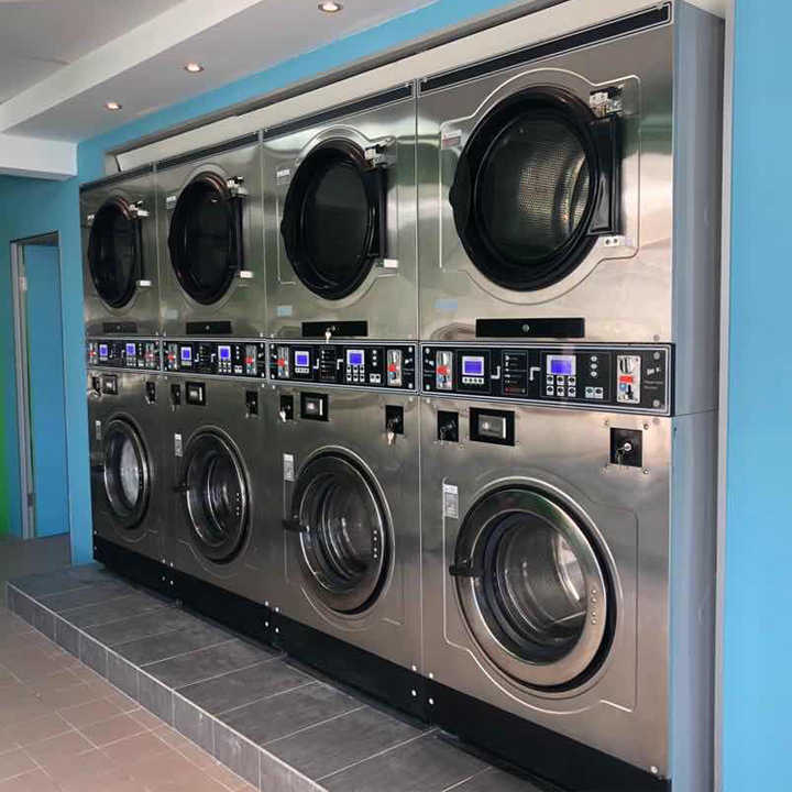 AIDI Coin Operated Stack Washer Dryer - 20+20kg Capacity