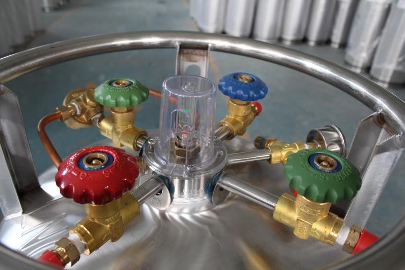210L 2.0MPa Large Production Industrial Gas Lox/Lin/Lar Dewar Bottle ...