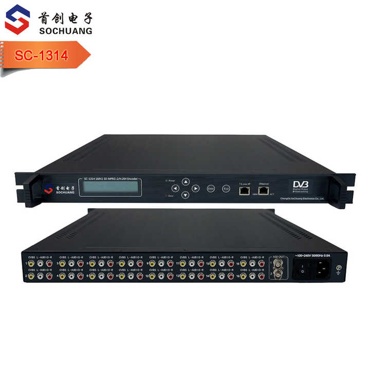 Sc-1314 16 Channels Sd Ip Audio Video Encoder Cable Tv Digital Encoder - Buy Ip Video Encoder,Ip ...
