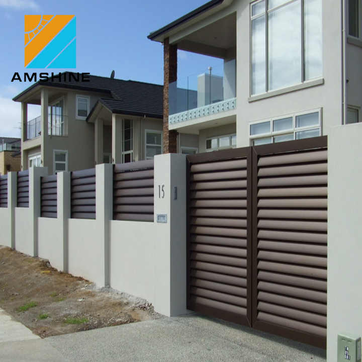 Aluminum Motorized Louver Designs Sheet Metal Garden Fence Gate