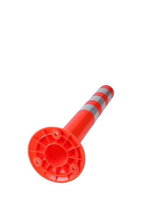 Reflective Traffic Barrier Plastic Poles - Flexible Warning