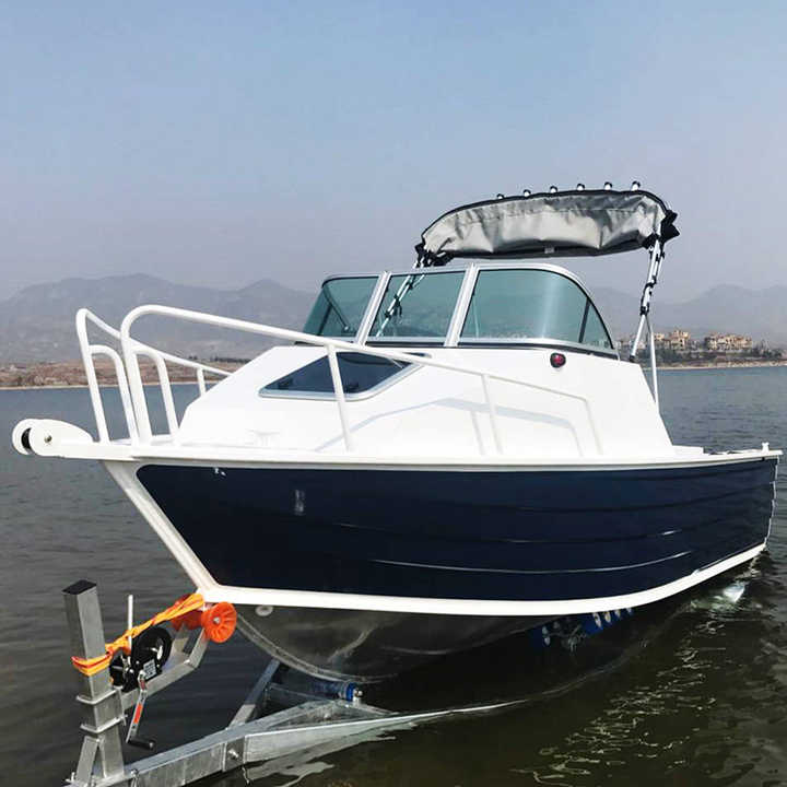 18ft Aluminum Fishing Boat with Outboard Engine - Customized Color OEM