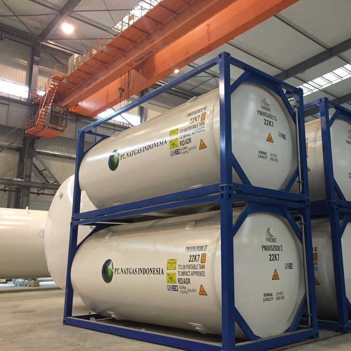 Cryogenic 20ft 40ft Liquid ISO Container - Stainless Steel