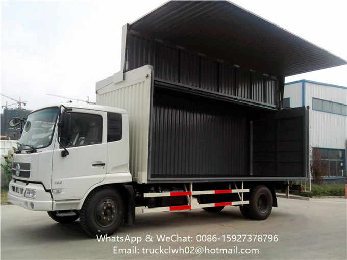 Side Opening Wing Van Hydraulic Open Box Truck - CLW5183YZCT23