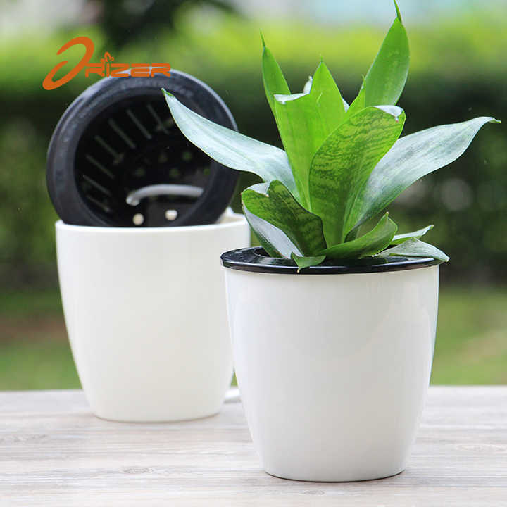 Factory Wholesale Cheap Garden Round Shape Small The Lazy Self Watering ...