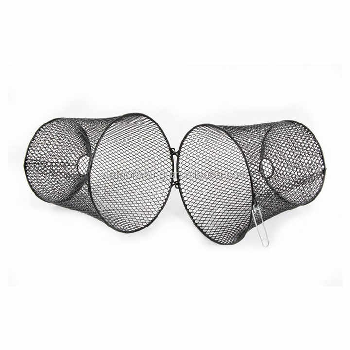 METAL CRAYFISH TRAPS - LIVE BAIT EEL SHRIMP PRAWN FISH CRAB DROP CAGE ...
