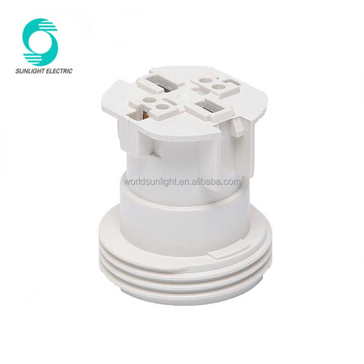 Douille de lampe en plastique blanc CQC VDE E27 support de lampe de forme irreguliere t210 pour ampoule led livraison gratuite