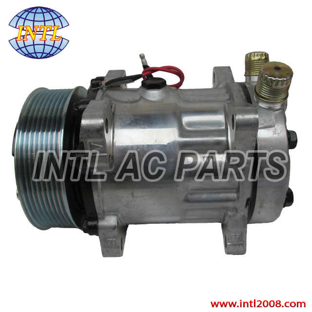 82002069 Ac 压缩机 Sd7h15 Sd709 8 Pk-119毫米适用于福特纽荷兰拖拉机 8160 8260 8360 8560 ...