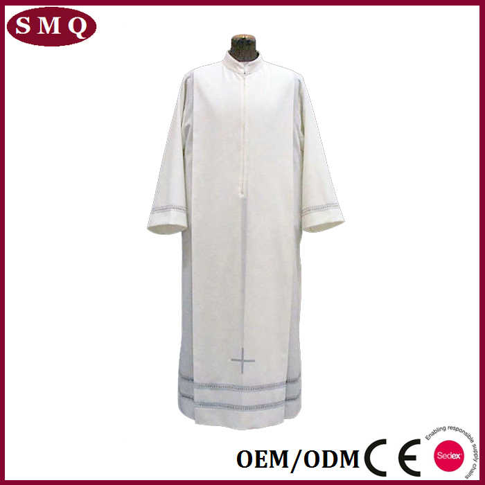 Vintage White Surplice Clergy Priest Vestment - SMQ