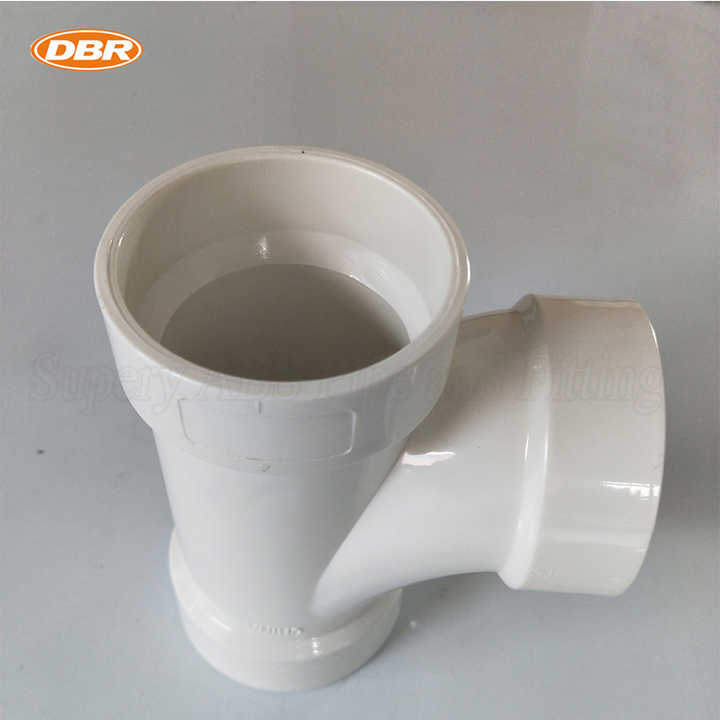 3 Inch PVC Sanitary Tee CUPC Certified Drain Fitting DBR Schedule 40 ...