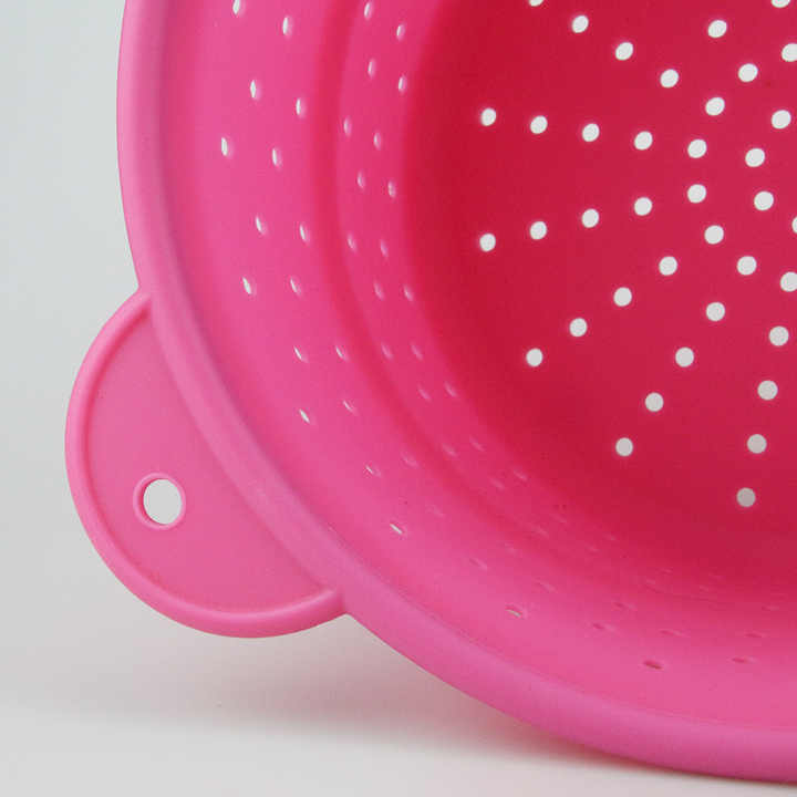 2024 Pink Strainer - Collapsible Sieve Silicone Kitchen