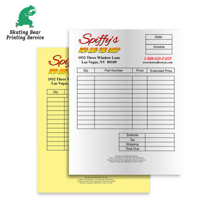 Custom Invoice Receipt Book - Alibaba Printing Service