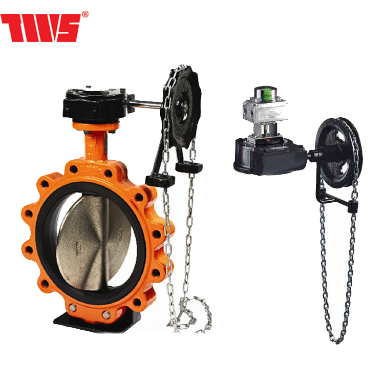 Chain Wheel Butterfly Valves - Durable Cast Iron & SS316