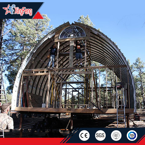 European prefab dome homes/modular prefabricated homes kits/arched cabin