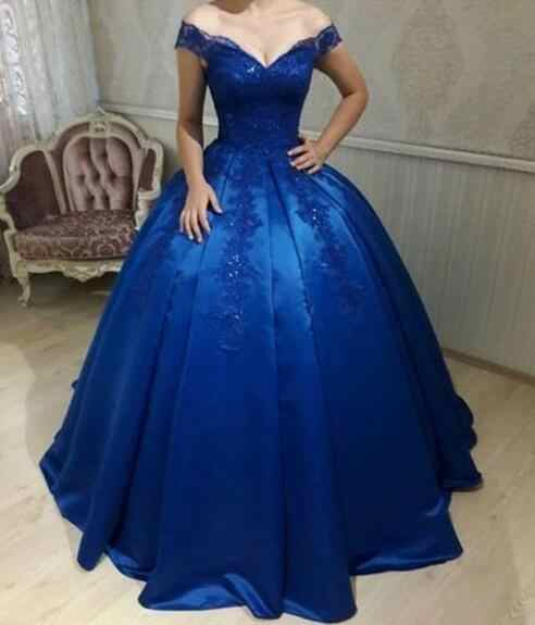 Sapphire Color Dress