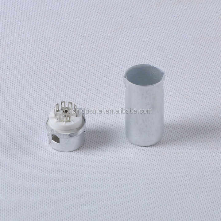 Ceramic 9pin Tube Shield Socket For Ecc88 12ax7 & More