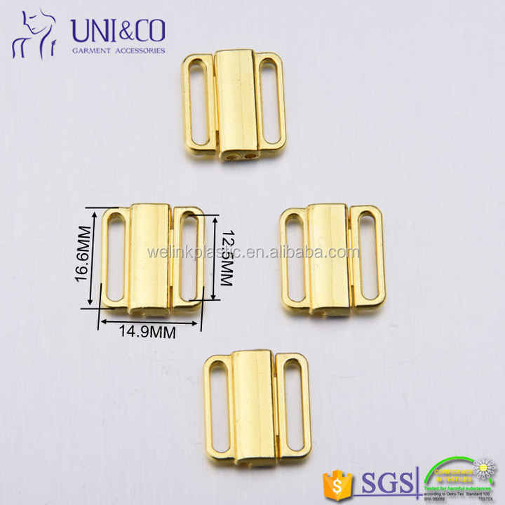 Gold Metal Swimwear Clasp - Durable Bikini Back Closure