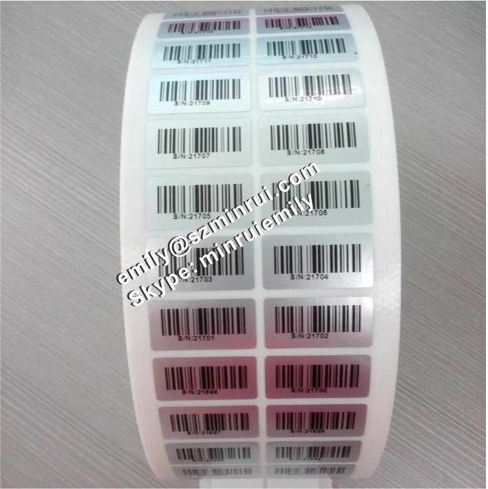 Custom Waterproof Permanent Matte Silver PET Labels