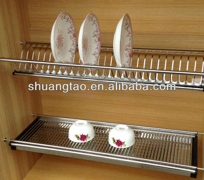 Wall Mounted Dish Drying Rack - SS201/304 Stainless Steel