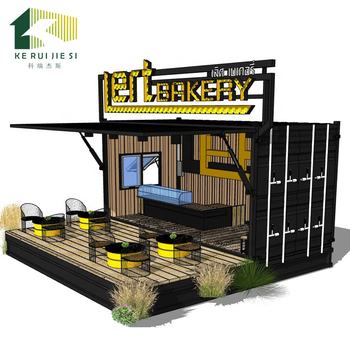 Mobile Container Restaurant Portable Container Bar Prefabricated Bar ...
