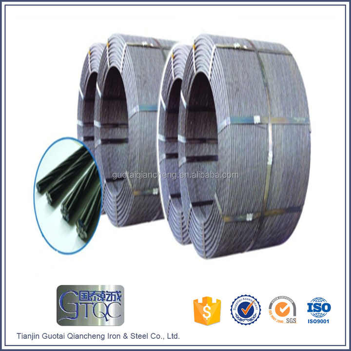 7 Wire 12.7mm 15.2mm Pc Strand Prestressed Tendon Wire - Buy ...
