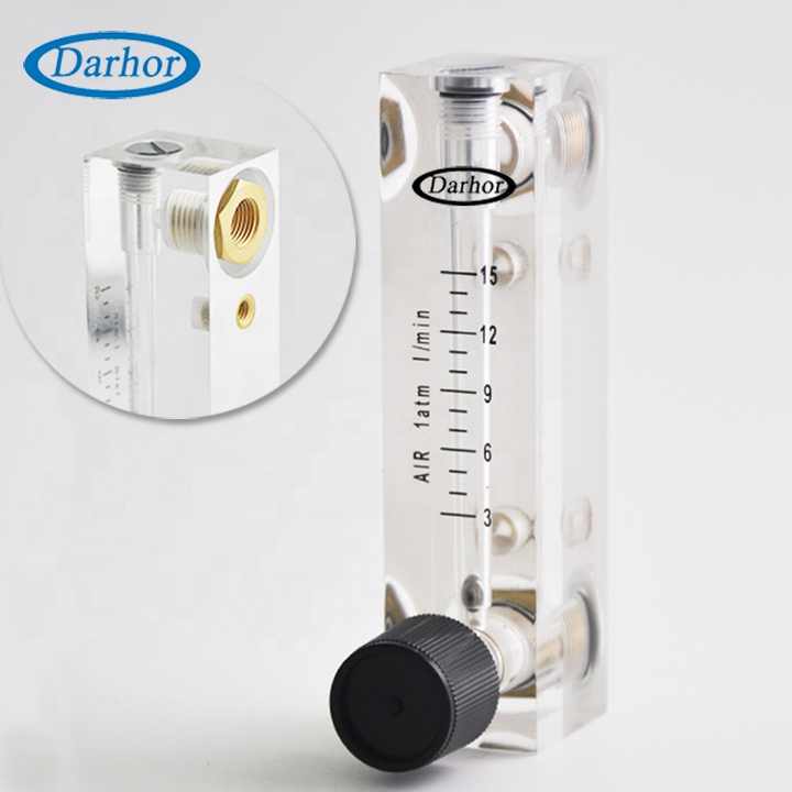 Darhor DFG-4T OEM Direct Reading Acrylic air Flow Meter 6mm Tubing Gas ...