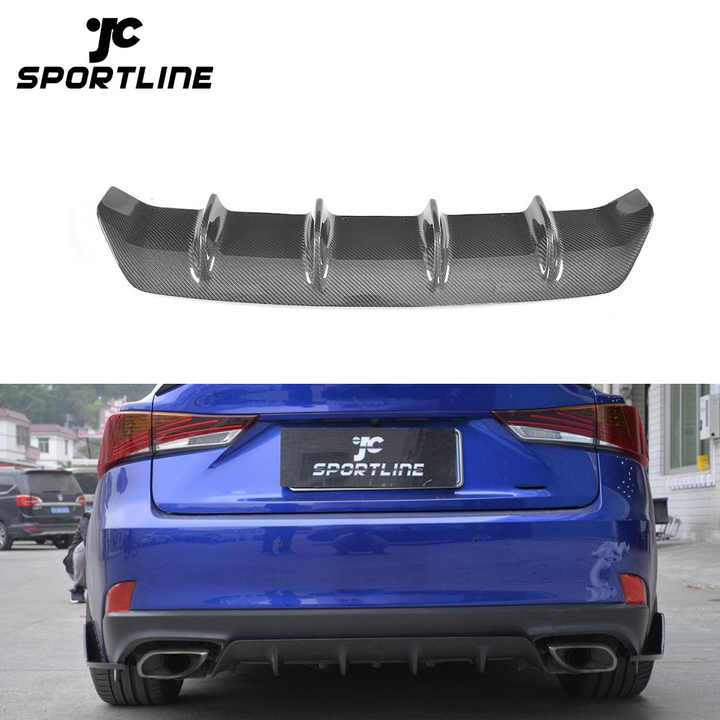 Carbon Fiber IS300 Rear Bumper Lip for LEXUS IS350 F Sport Base Sedan 4 ...