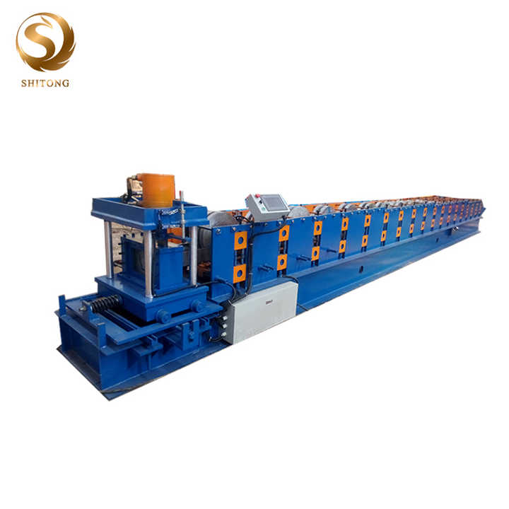 custom steel profile soffit panel rain gutter making machine fascia ...