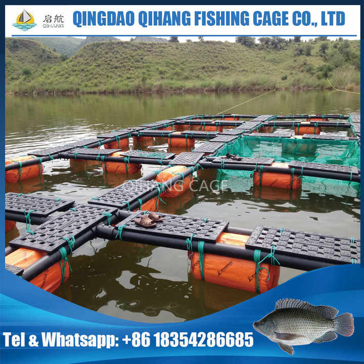3x3m Fish Farming Cage with Walkways and Buoys - QH-21