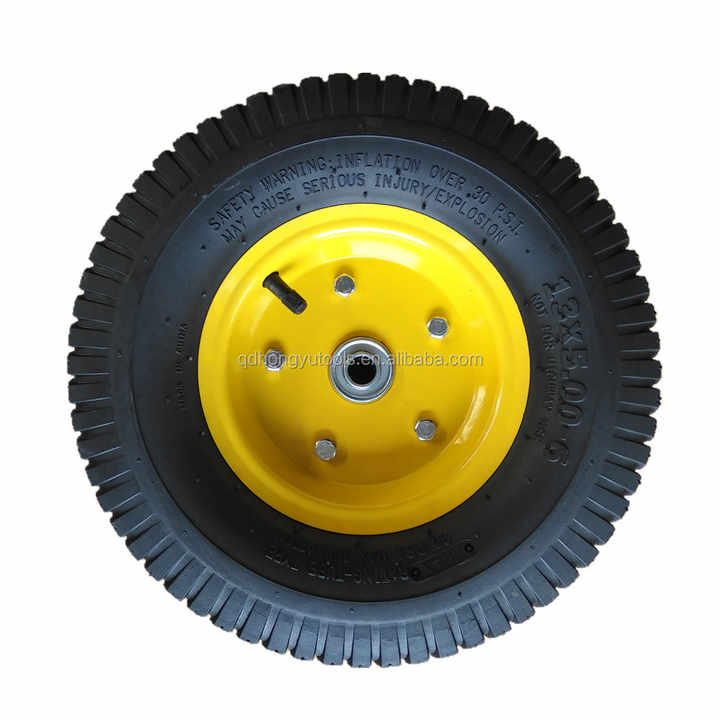 Wagon Garden Cart Wheel Tires 13x5.00-6 - Durable & Pneumatic