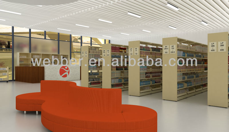 Metal Bookshelf - Heavy Duty Library Steel Shelving