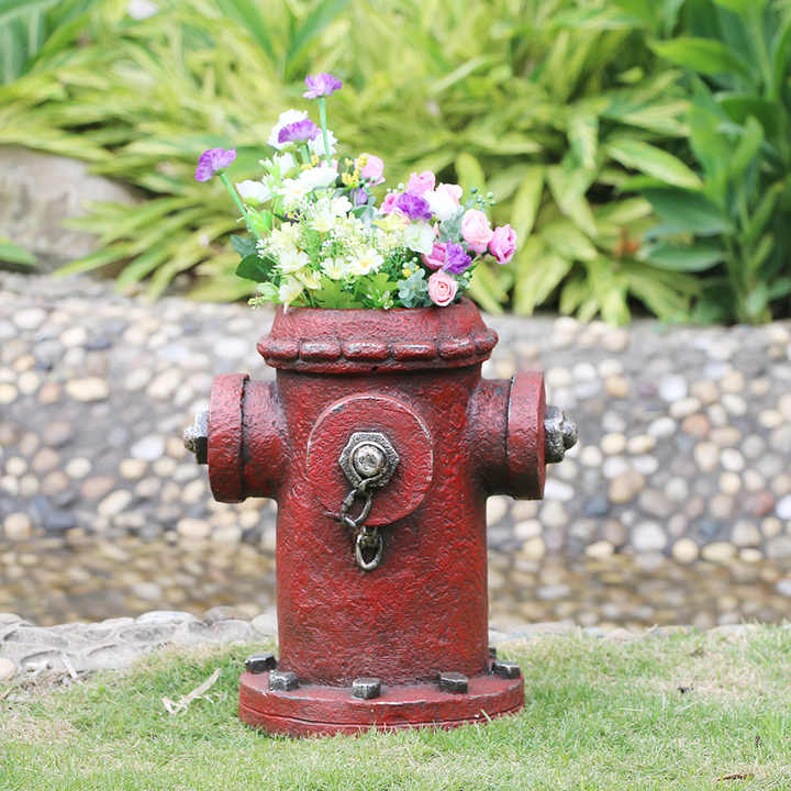 MGO Handicraft Fire Hydrant Plant Flower Pot - All-season