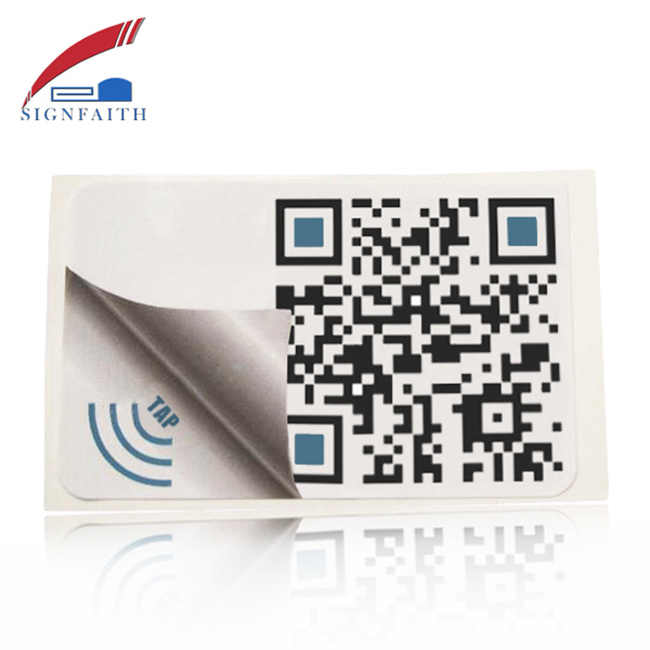 Passive Rewritable Programmable QR Code RFID NFC Tag Label Sticker