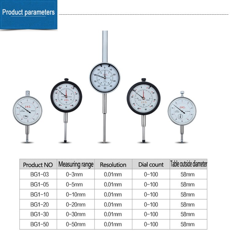 Dial Indicator Metric 0-30mm 0.01mm Dial test indicator Products from ...