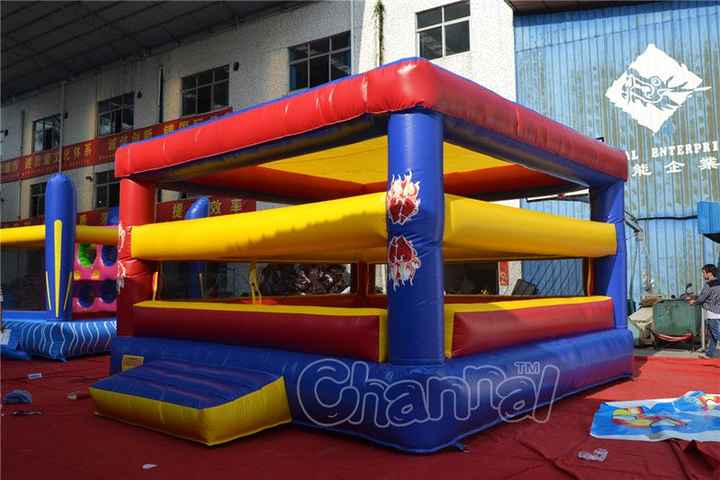Kids Inflatable Double Boxing Ring Bouncer Jumper - Fun & Safety