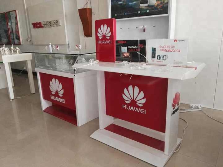Retail High End Mobile Phone Display Cabinet for HUAWEI