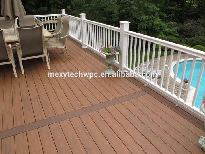 Solid Core Composite Decking Boards for Commercial Use