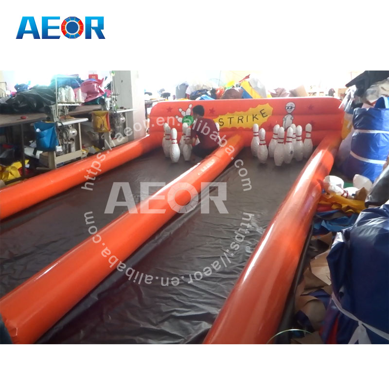 Portable Bowling Lanes - Customizable Inflatable Design