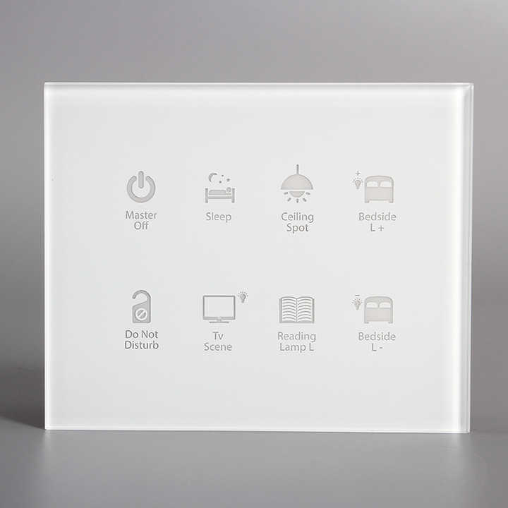 Smart Home Light Modbus RS485 Wall Switch with Customize Icons