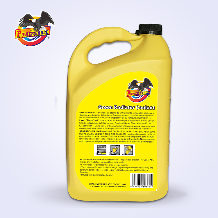 Coolant in Generator - Synthetic Long Life Fluid