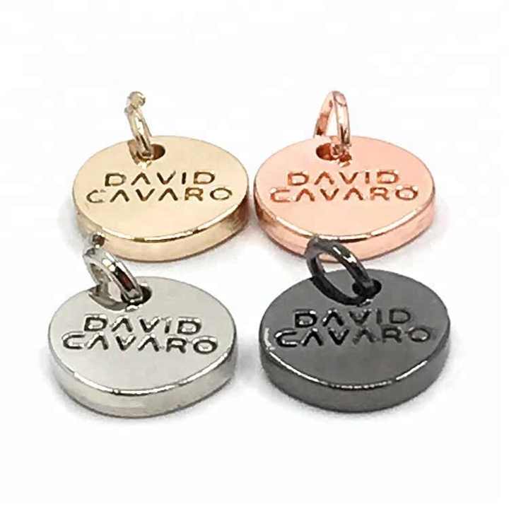 Custom Stamped Metal Charms - Personalized Zinc Alloy