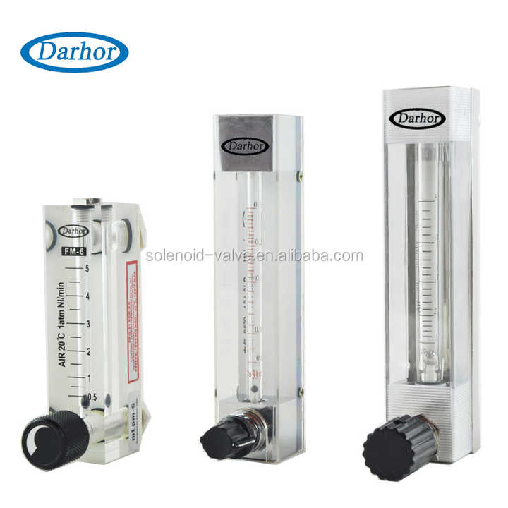 DK800 High Precision Fluid Glass Gas Rotameter Flow Meter Portable air ...