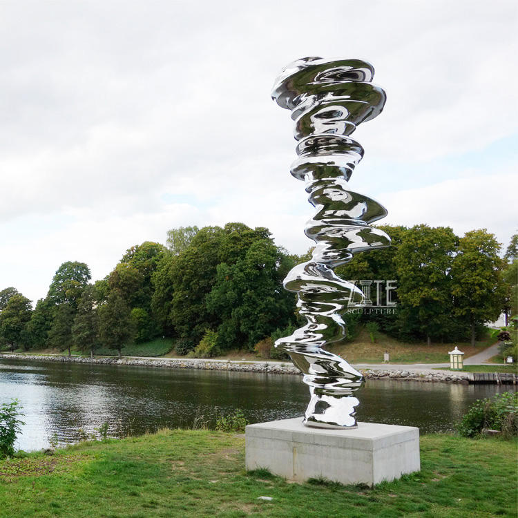 Art Large Abstract Metal Wind Cyclone Statue - Customizable Stainless ...