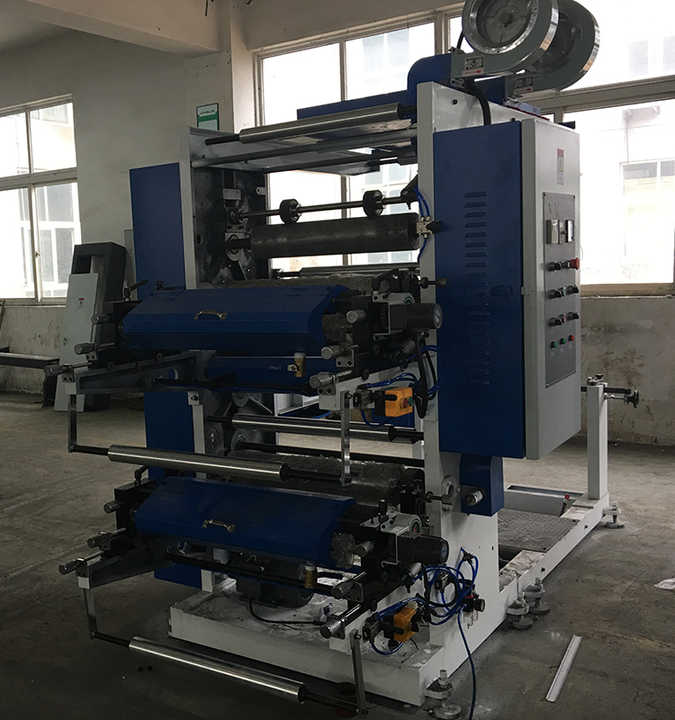 800mm Width 2 Color Flexo Stacking Printing Machine for Labels