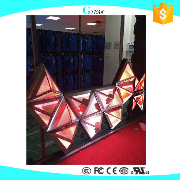 Indoor P5 LED DJ Table Triangle Booth - Full Color Display
